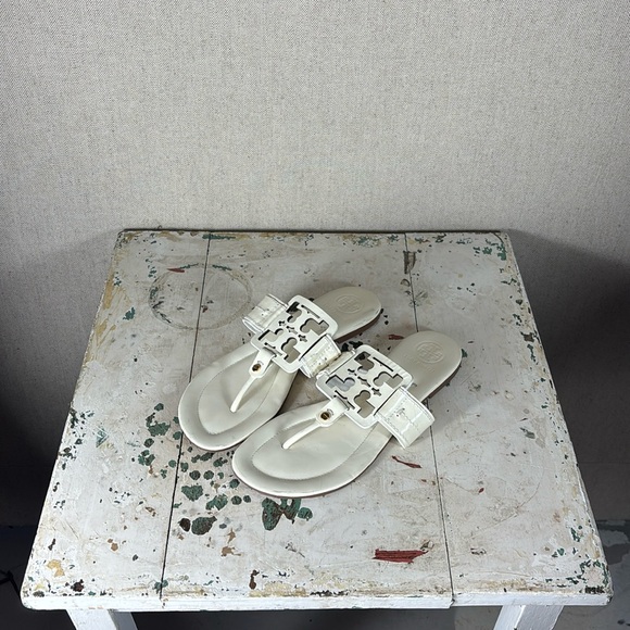 Tory Burch | Shoes | Tory Burch Square Miller Patent Leather White ...